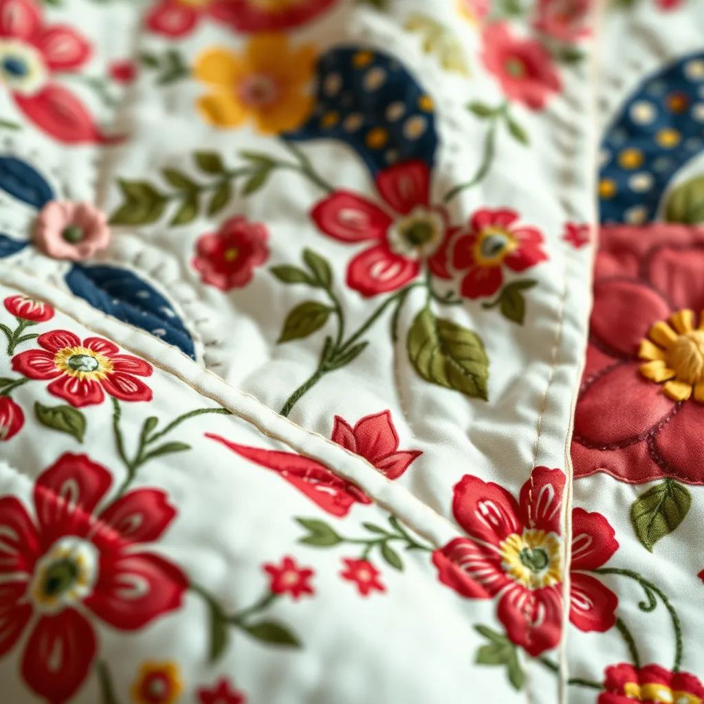 The Timeless Charm of Vintage Floral Patchwork Quilts