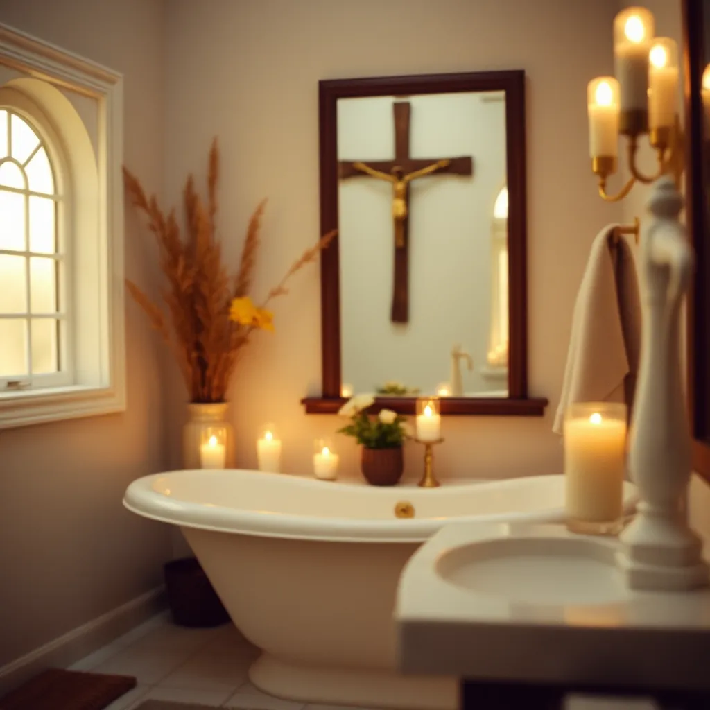Enhancing Bathroom Decor with Christian Themes
